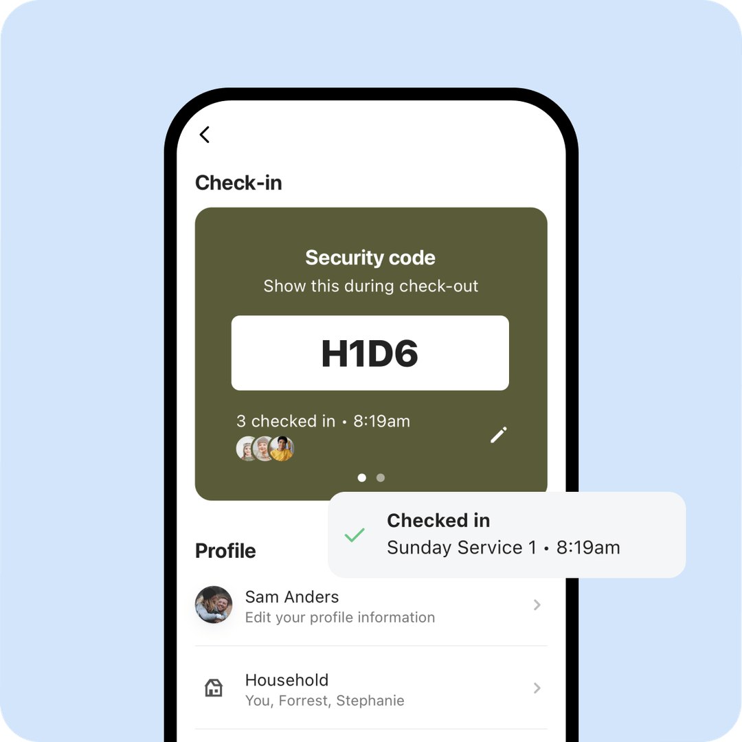 Check In | Subsplash Check In
